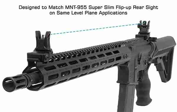 UTG AR15 Low Profile Flip-up Front Sight for Handguard | Bartlett Arms ...